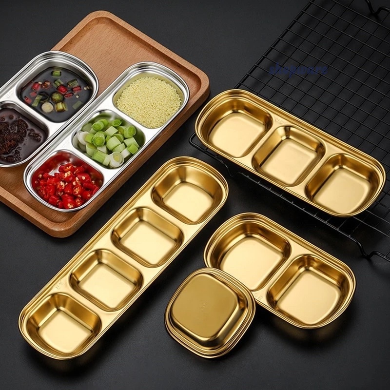 Shopware 304 Stainless Steel Pepper Roast Meat Sauce Dishes Separate ...