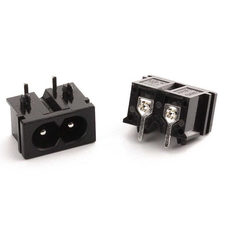 Ac-019 Solid AC Power Socket Female Socket 90 Degree 8 Character Eight ...
