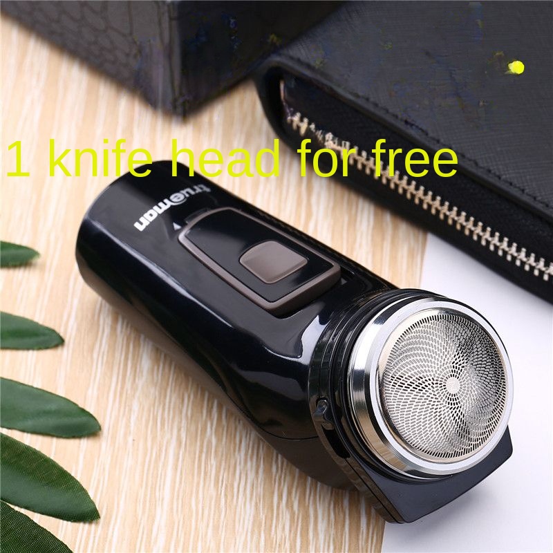 Real man Electric single head shaver Shaver charging round head Rotary ...