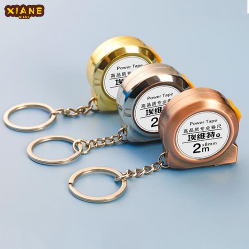 1PC Mini Keychain Tape Measure 2-meter Steel Tape Measure Gift Tape ...