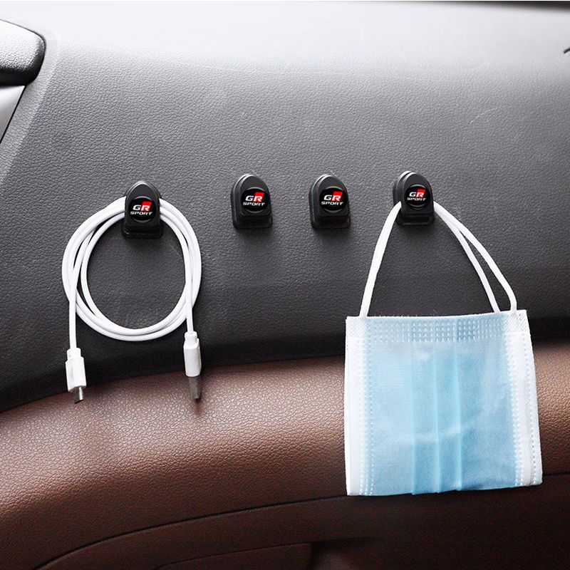 1/2/4pcs Toyota GR Car Interior Hooks Mini Paste Front Hooks Rear ...