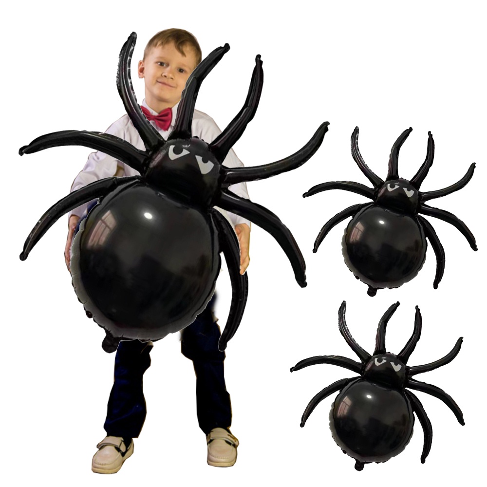 5pcs Halloween Spider Balloon Decoration Giant Spider foil Balloon of ...