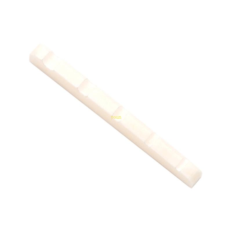 youn Pre-Slotted Bass Nuts Real Slotted Bone Nut for 5 String Bass ...