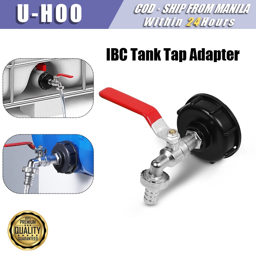 Alloy Tap Adapter for IBC Tank S60*6 to 1/2'' 3/4'' Coarse Thread ...