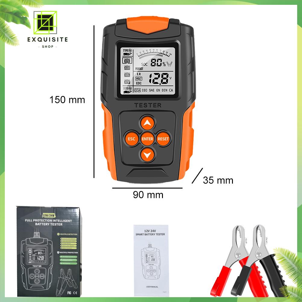【EST】12V/24V Auto Battery Analyzer Universal Car Diagnostic Tool ...
