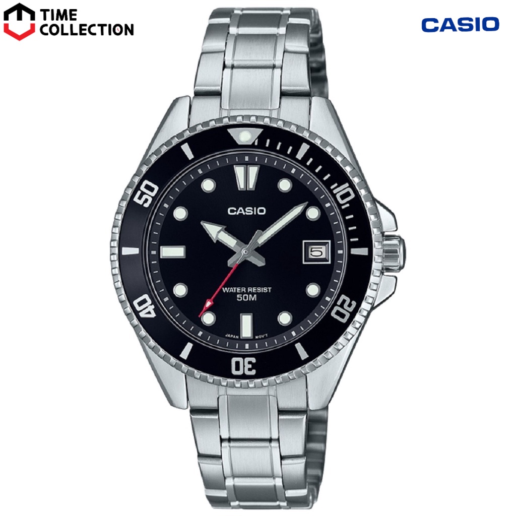 Casio MDV-10D-1A1 Analog Stainless Steel Strap Watch For Women | Shopee ...