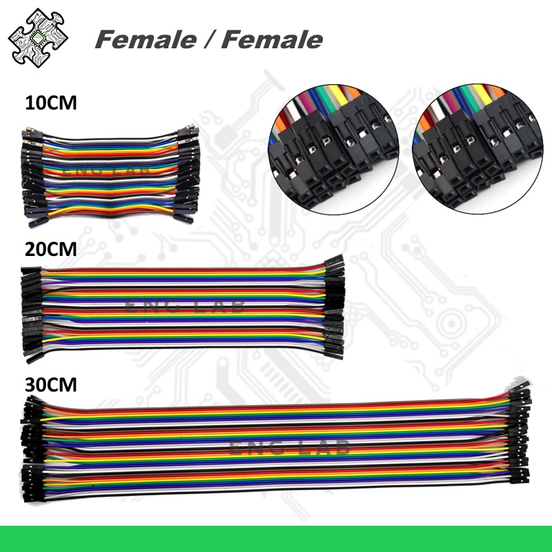 ENGLAB★10cm/20cm/30cm 40Pins Jumper Wire DuPont Wire (Male-Female M-M F ...