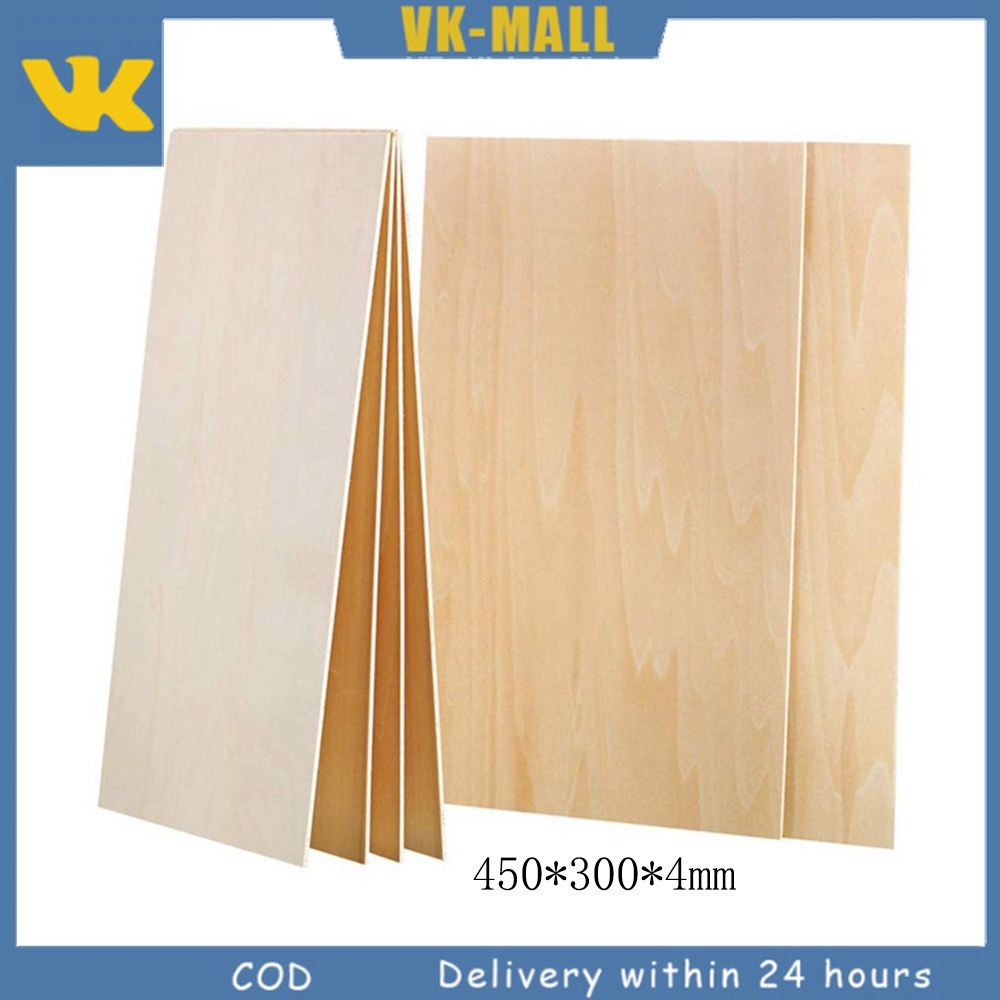 2Pcs 4mm A3 A4 DIY Balsa Wood Sheets Wooden Plate 450x300x4mm for House ...