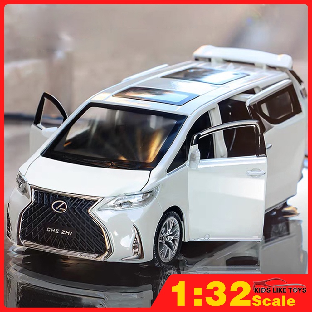KLT 1:32 Lexus LM300H Metal Alloy Toys Car Model Diecast Vehicle For Boys Kids Simulation Sound ...