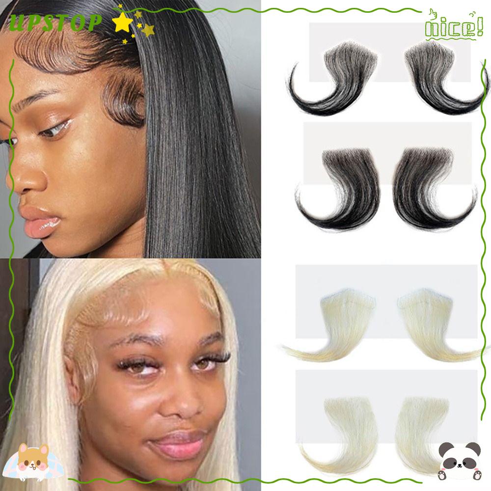 UPSTOPBO Hairline Edge Stickers Hair Extensions Invisible Fake Bangs ...