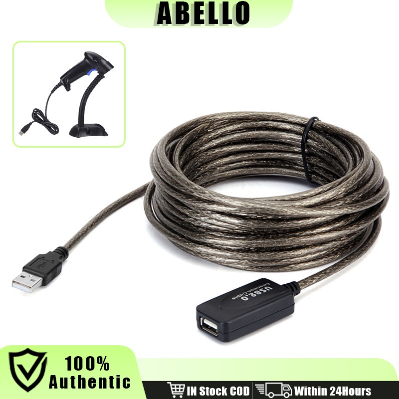 USB 2.0 Male to Female Active Extension Repeater Cable Computer Cables ...