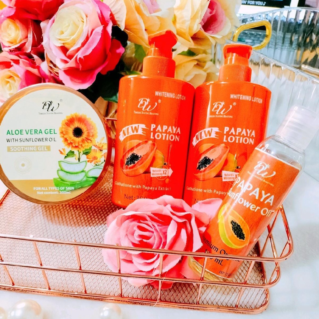 MEGA 4 in 1 BUY 2 LOTION + 1 SUNFLOWER OIL + 1 SOOTHING GEL Triple ...