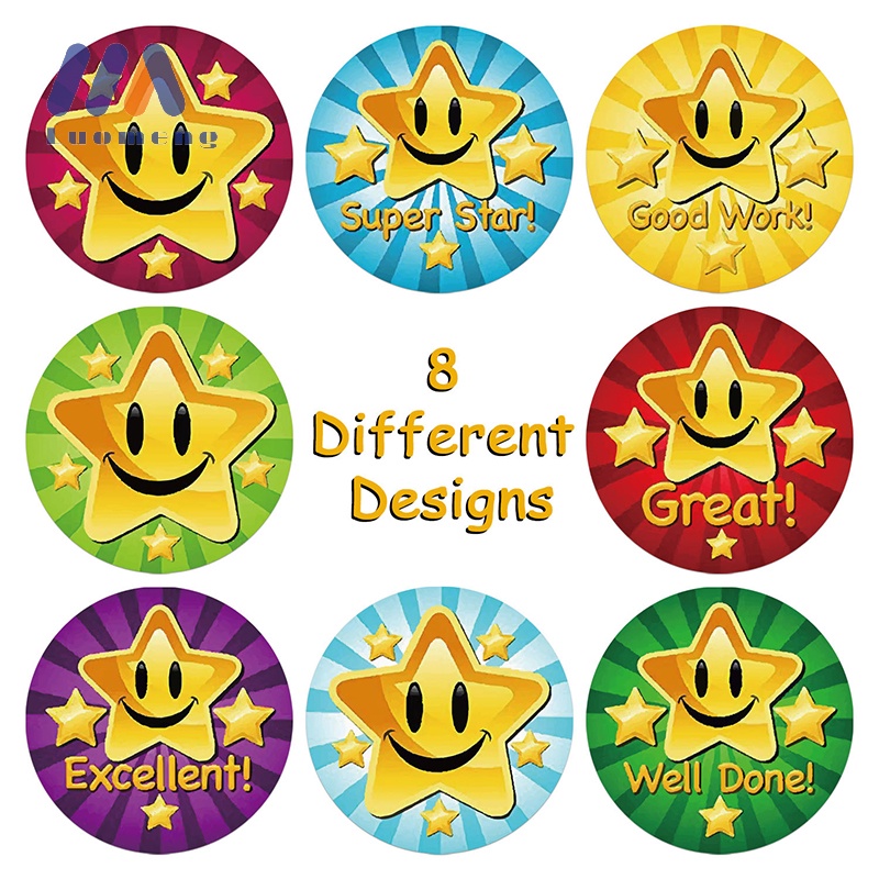 LuoMeng 500pcs Reward Stickers Encouragement Sticker Roll for Kids ...