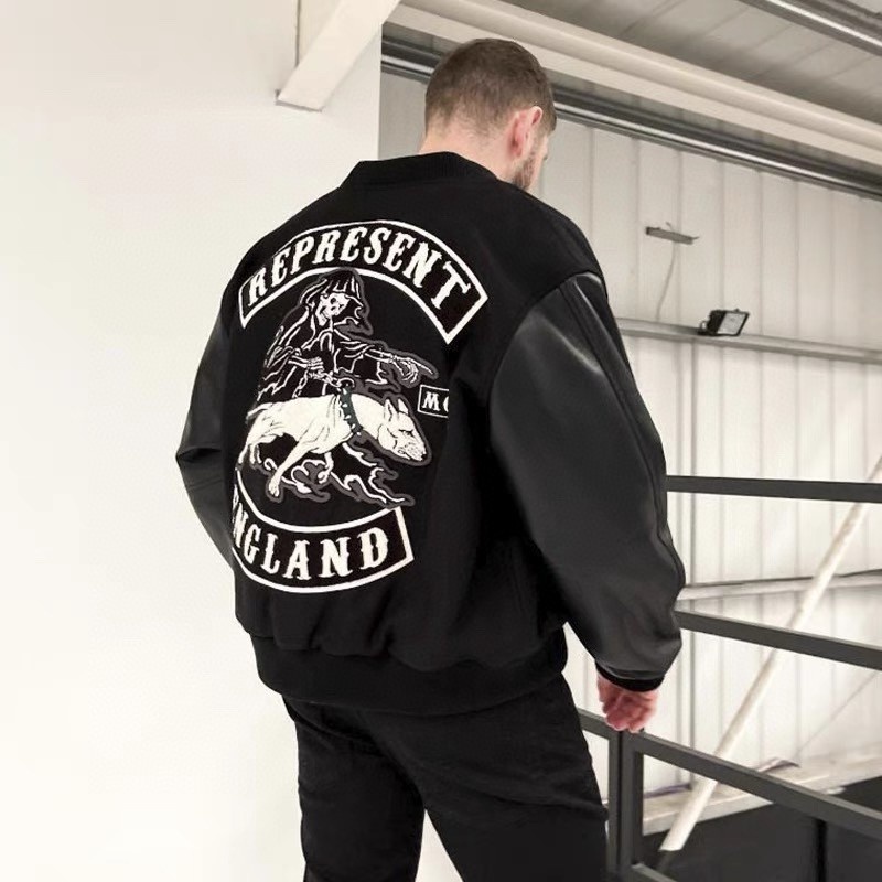 REPESENT men and women new bomber jackets fashion coat | Shopee Philippines