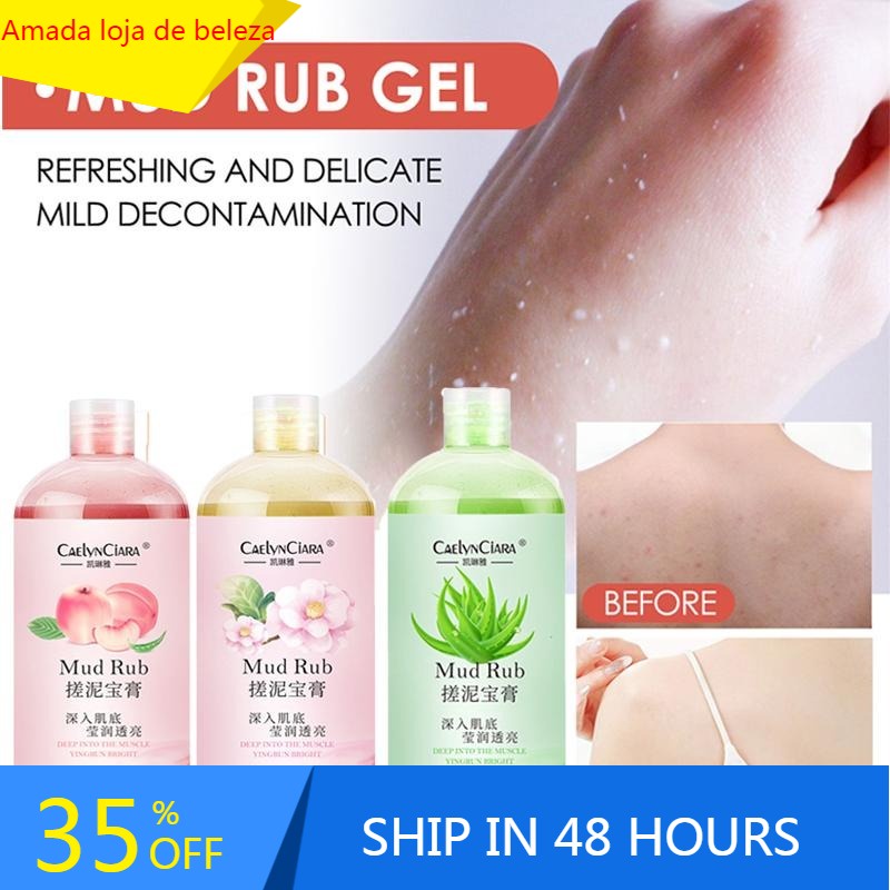 Mud Rub Gel Body Exfoliator Scrub 350ml Keratosis Pilaris Care ...