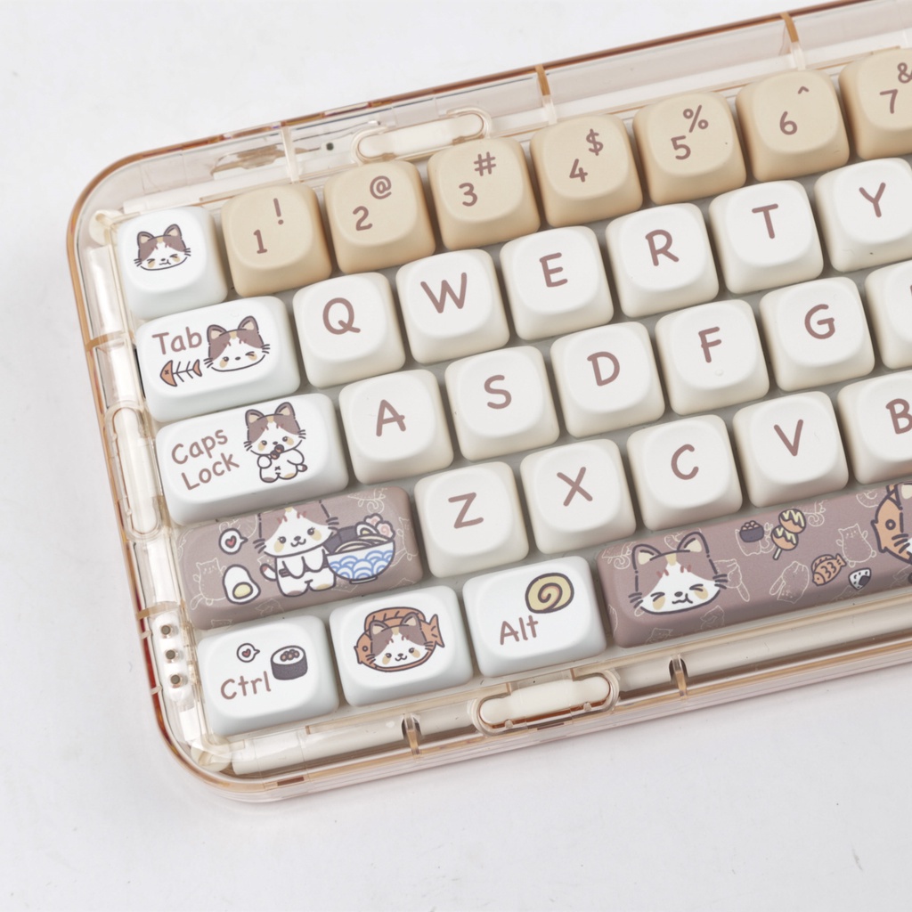 【PH STOCK】Meow Meow Keycaps MOA Profile Personalized Keycap For ANSI ...