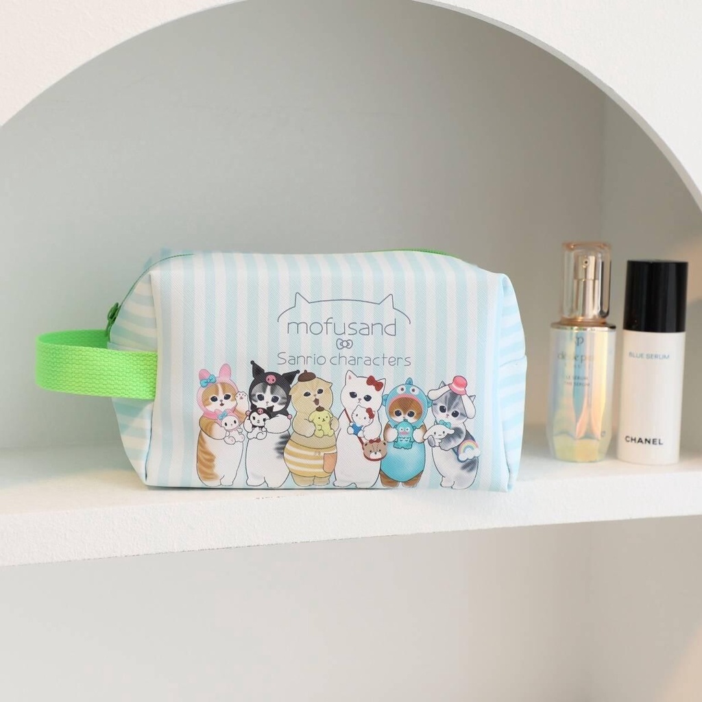 Mofusand X Sanrio Women's Small Bag Stationery Zipper Shape Can Open ...
