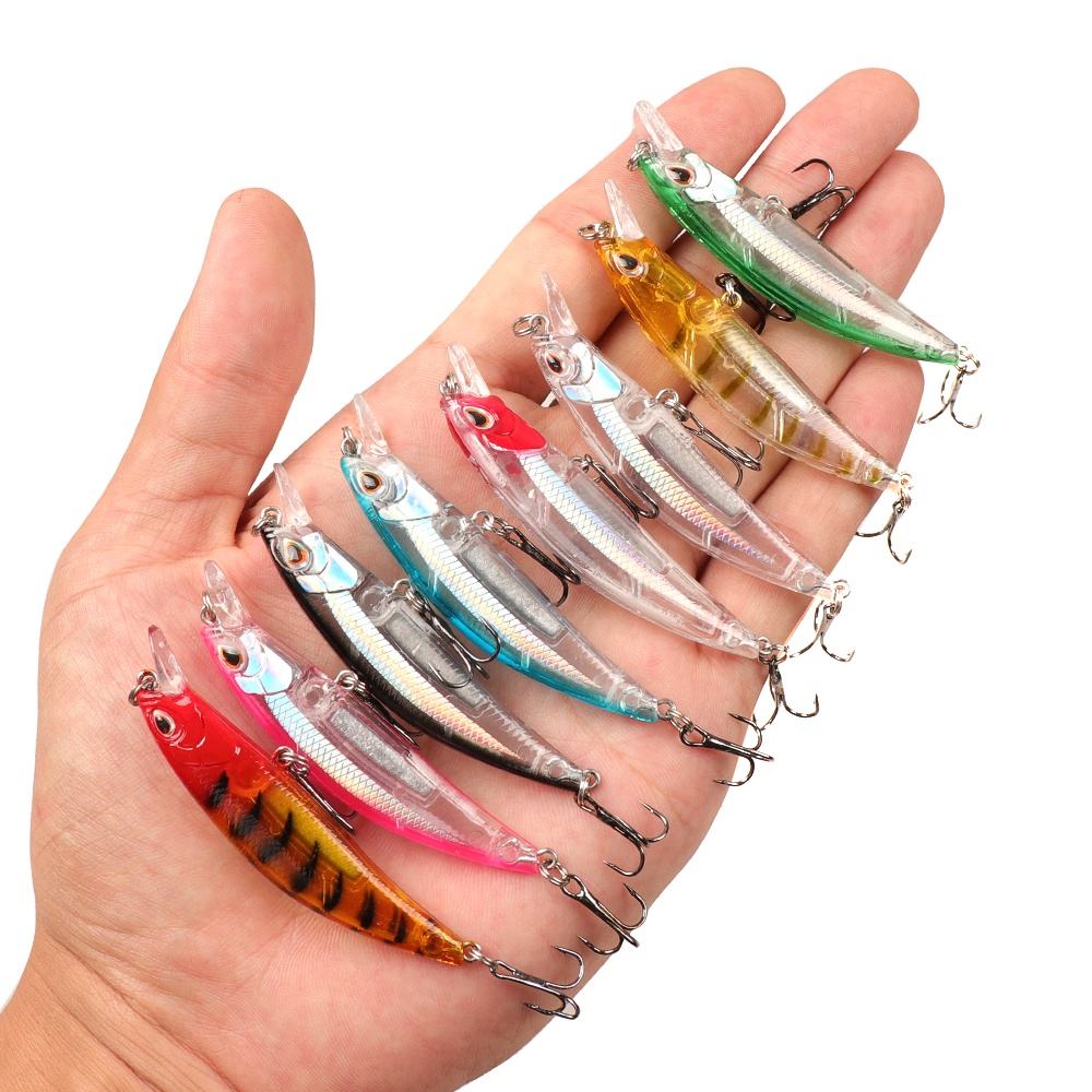 Fishing Gear 6.5cm/6.5g Sinking Minnow Lure Long Throw Fishing Bait Fishing Tracle | Shopee ...