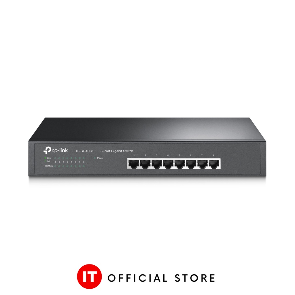 TP-Link TL-SG1008 8-Port Unmanaged Gigabit Desktop / Rackmount Switch ...