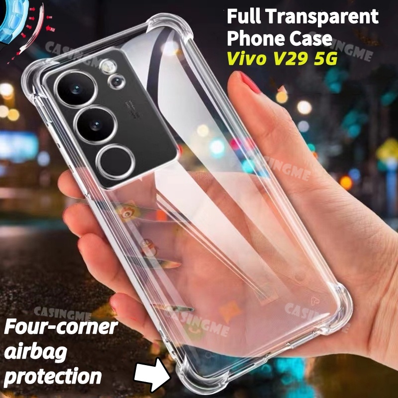 2023 Vivo V29 5G V30 Airbag Clear Phone Case Shockproof Lens Protector Casing For Vivo V29 V27 V ...