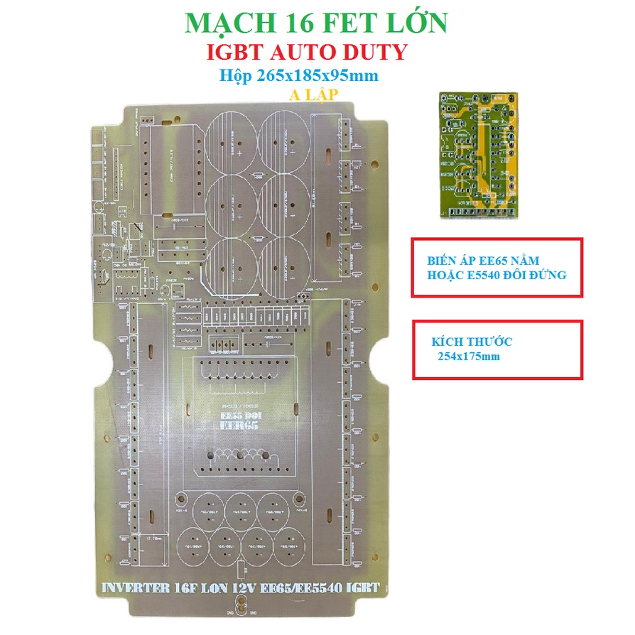 Pcb LARGE 16 feet electric starter board IGBT Auto Duty hashing ...