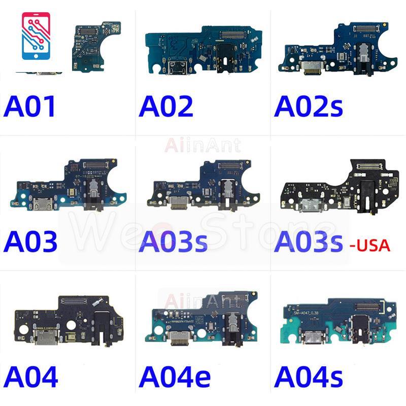 lBottom Board Dock Charger Charging port Flex Cable For Samsung Galaxy A01 A02 A02s A03 A03s A04 ...