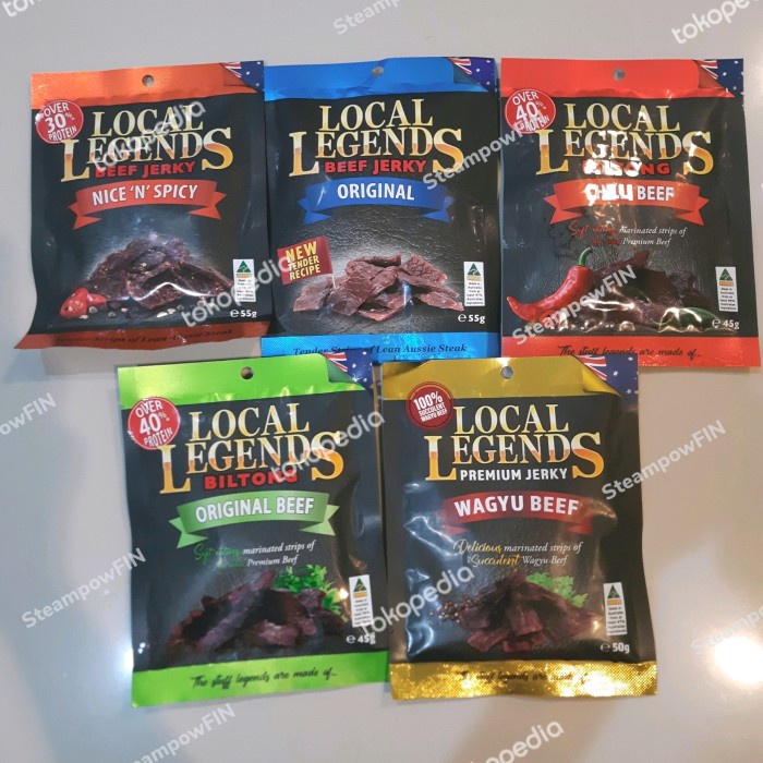 Local Legends The Original Soft Beef Jerky Dry Beef Jerky 75g - Nice N ...