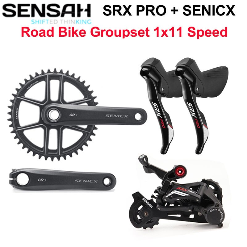 SENSAH SRX PRO 1x11 Speed 11s Road Bike Groupset STI R/L Shifter Rear ...
