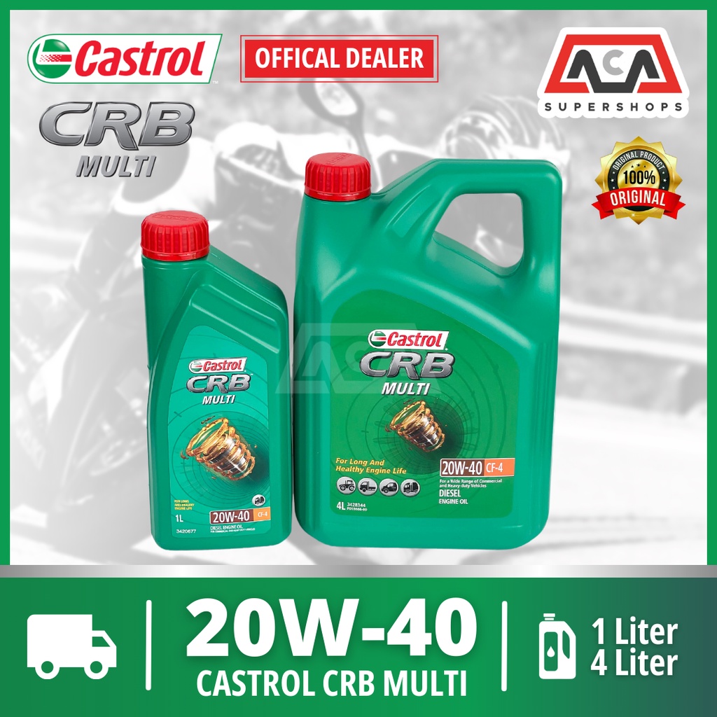 CASTROL CRB MULTI 20W-40 LITER/GALLON | Shopee Philippines
