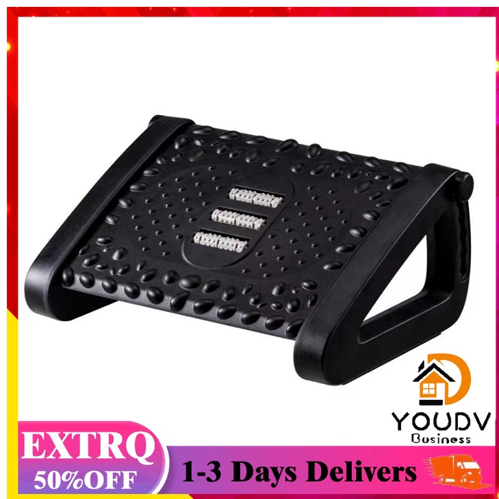 Ergonomic Footrest 2-Level Height Adjustable Angle Office Foot Rest ...