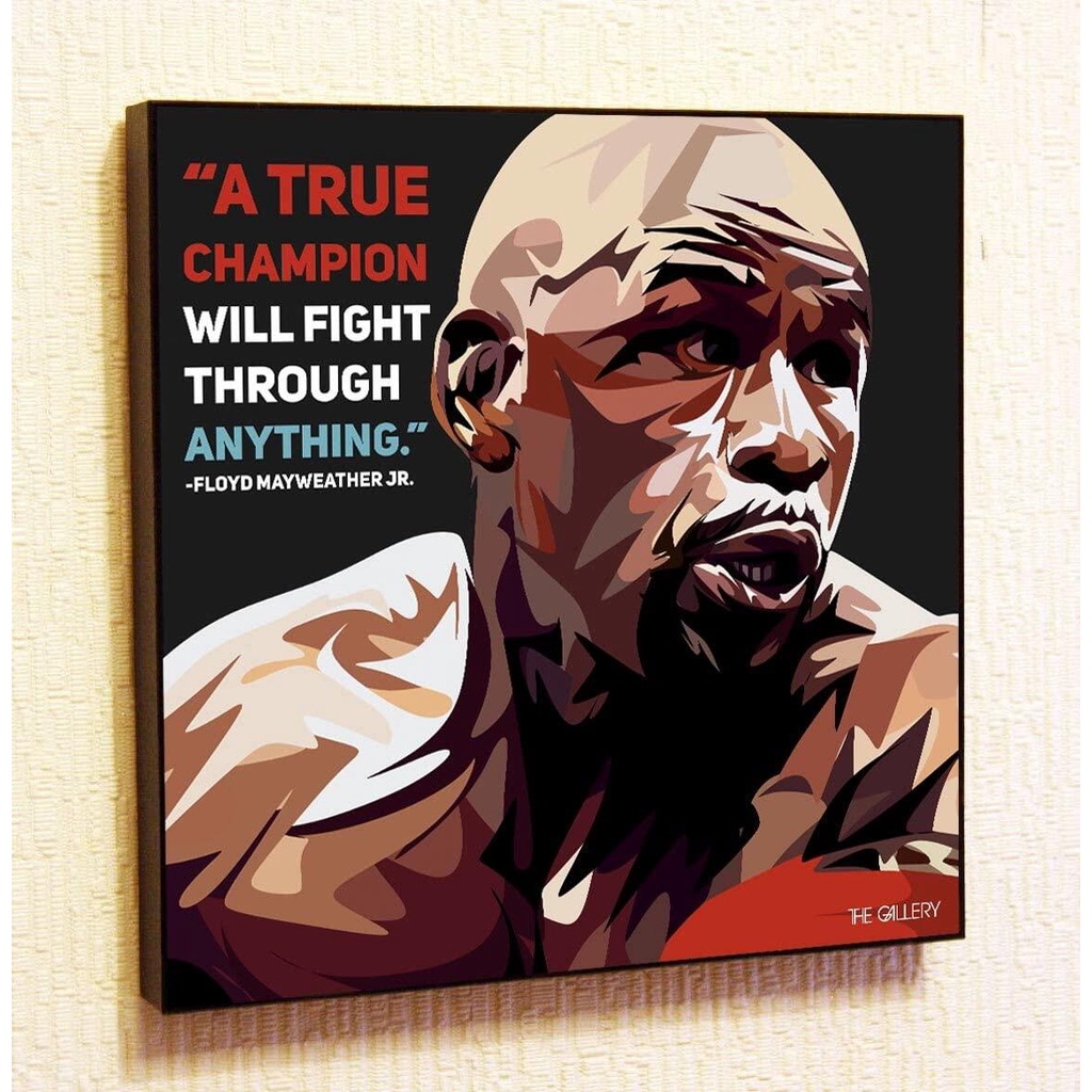 Floyd Mayweather Jr. Ufc Mma Motivational Quotes Wall Decals Pop Art ...