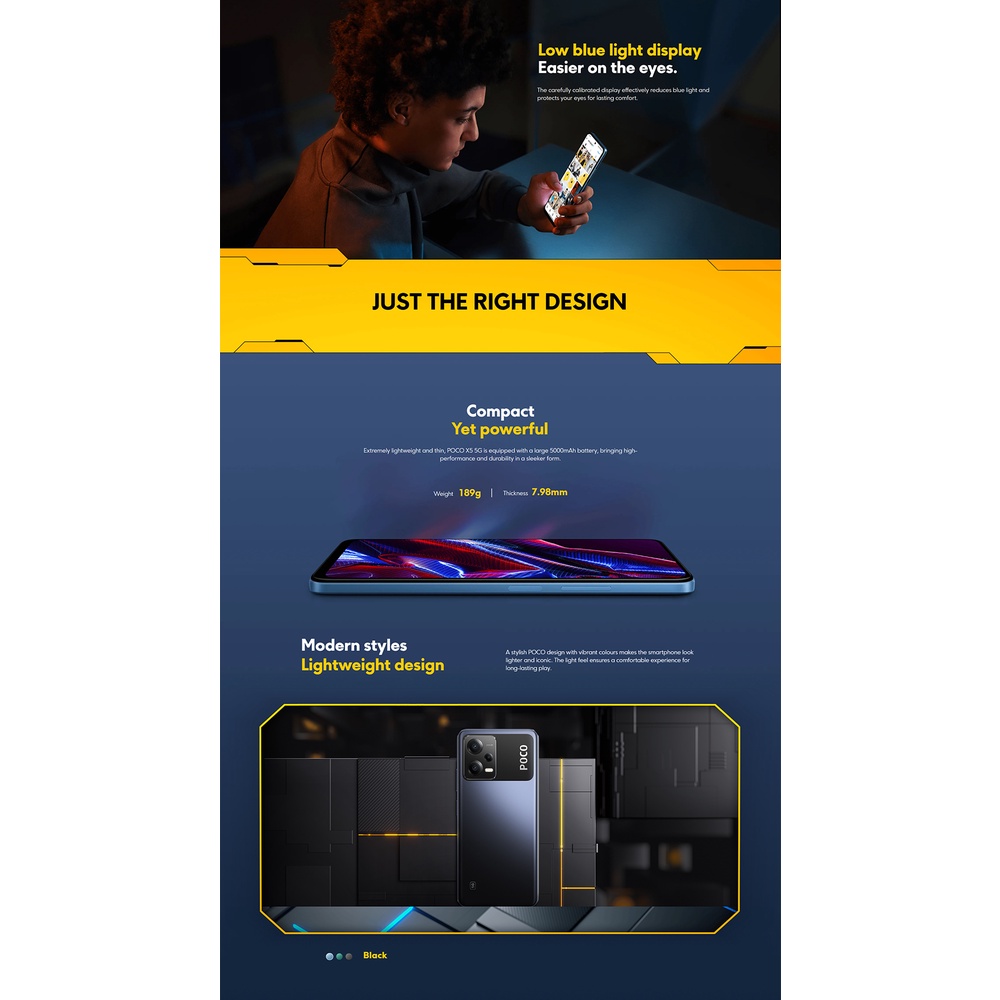 POCO X5 5g Snapdragon 695 Processor 6GB/8GB RAM 128G/256GB ROM ...