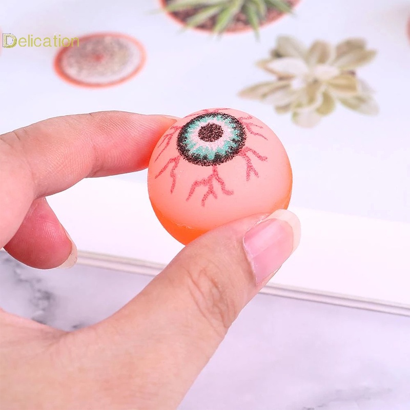 Delication 10Pcs Eye Ball Glowing Doll Bouncy Eyeball Horror Scary ...