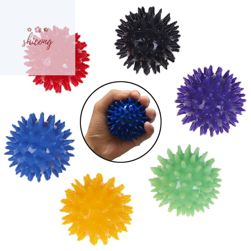 (Shicong) Full Body Spiky Massage Ball Hard Stress Ball 6cm For Fitness ...
