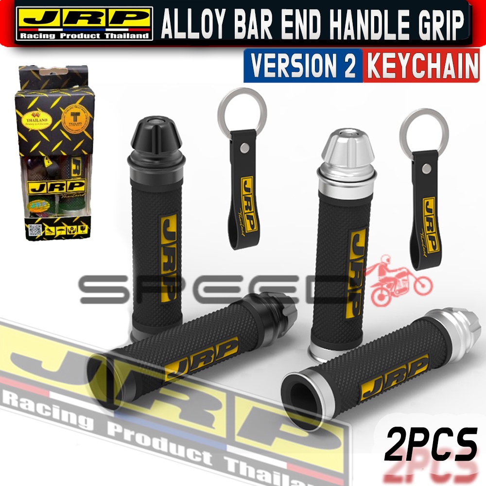 JRP Alloy Bar End Handle Grip With Free Keychain Version 2 Original CNC ...