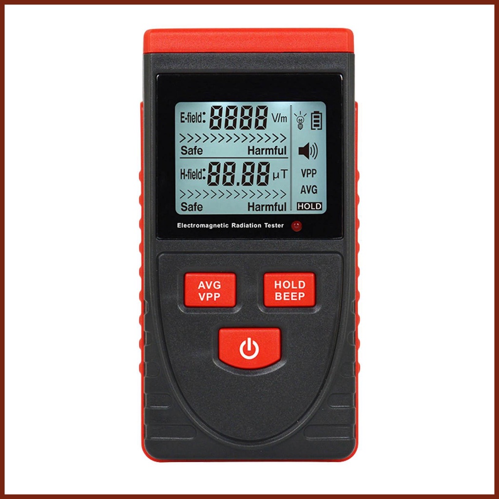 Handheld Electromagnetic Radiation Detector LCD Digital EMF Meter Ghost ...