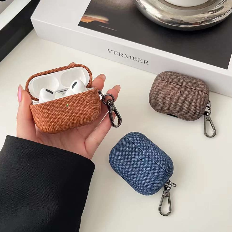 Luxury Denim Cloth Earphone Case for Airpods Pro 2 (2022) Pro 3 1 2 3rd ...
