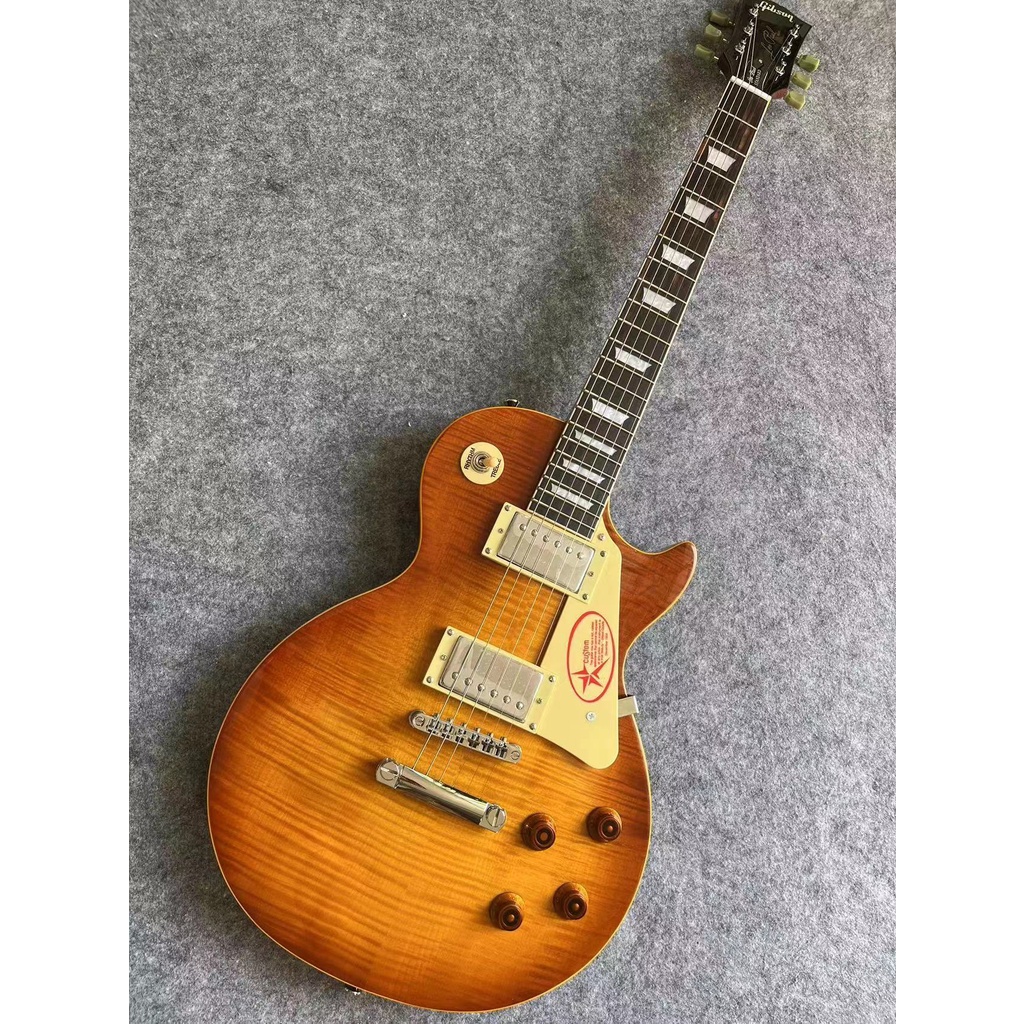 Classic Gibson Les Paul Standard Electric Guitar Flame Maple Top ...