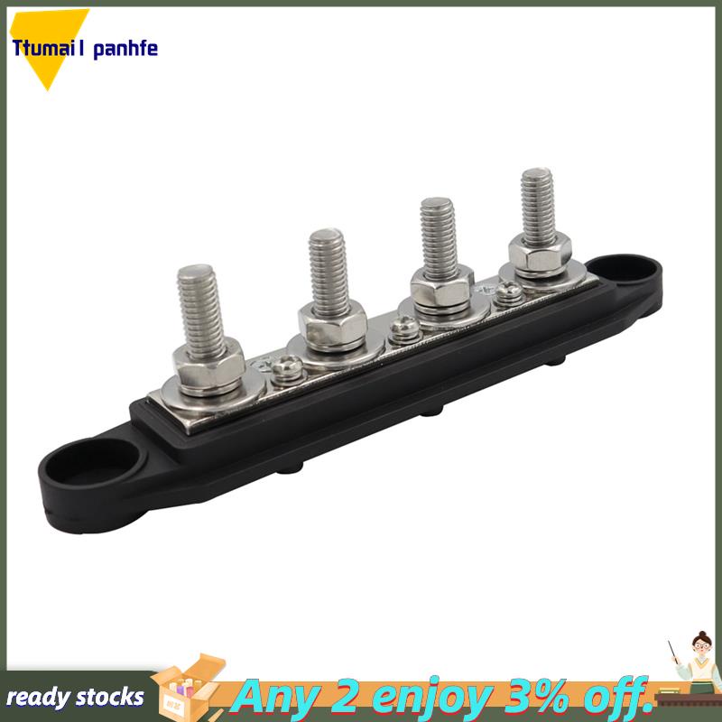 【ttumai4panhfe】48V DC 250A 4 Terminal Studs Busbar Power Distribution for RV Ship Car Marine ...