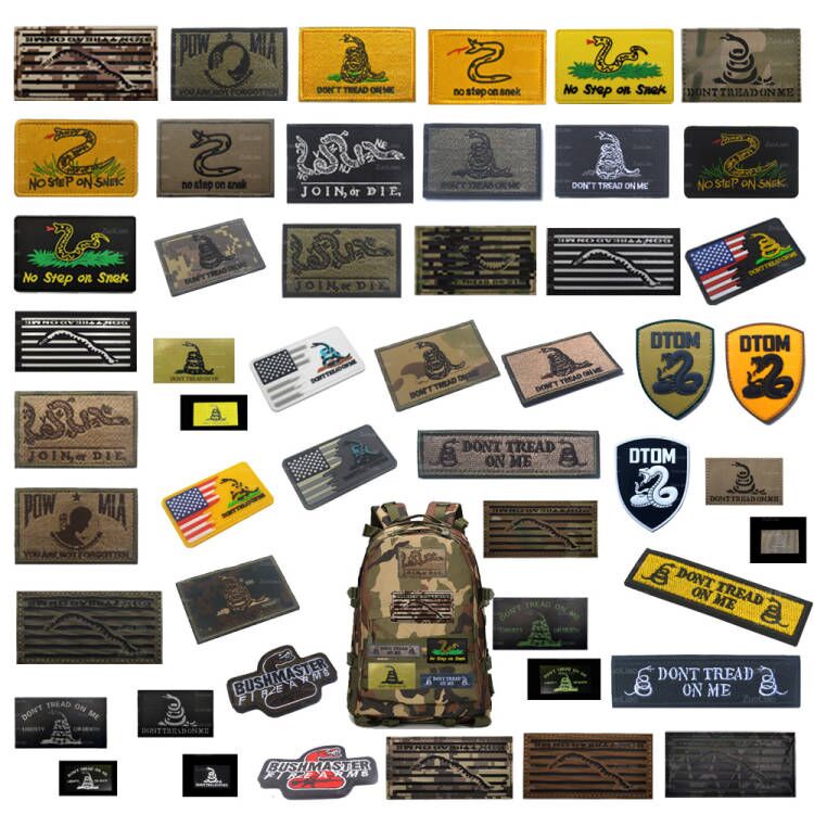 Velcro Patch DTOM Don't Step on My Foot Gazden Snake Tactical Morale ...