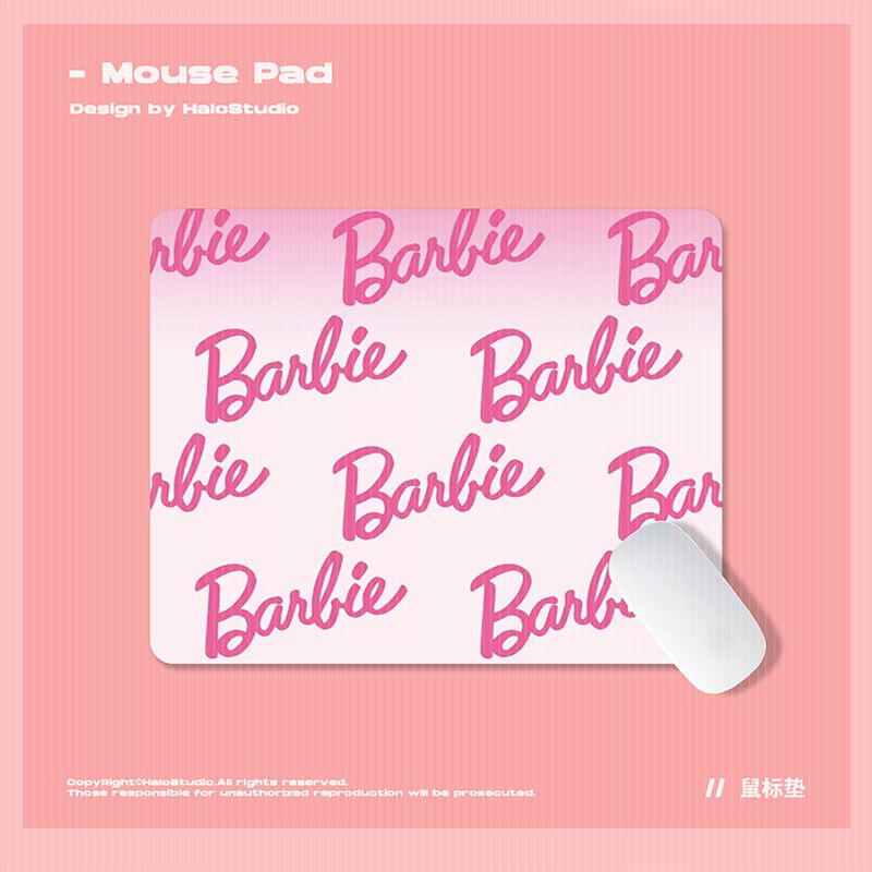 20*25cm Barbie Series High Quality Waterproof Mouse Pad Barbie Girl ...