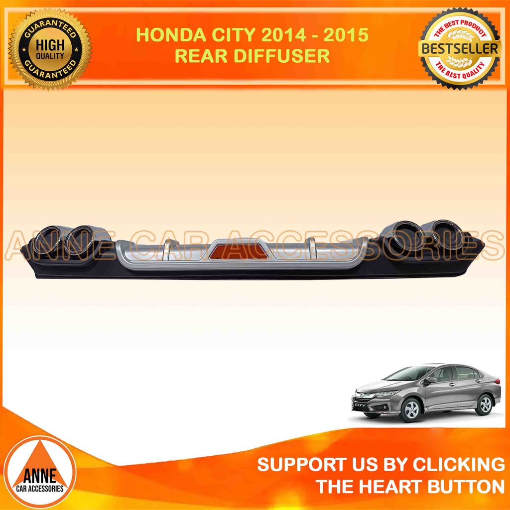 Rear Diffuser for Honda City 2014 2015 Model OEM Rear Lip Diffuser ...