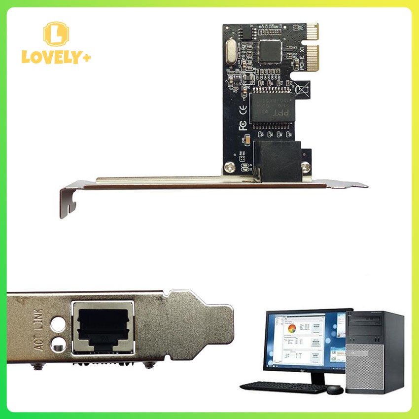 Gigabit Ethernet PCI Express Network Card PCIe RJ45 LAN Adapter ...