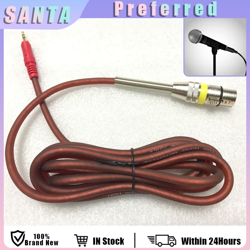 2Type Spring 3.5mm Male Microphone Hifi Audio Cable to XLR Female Jack ...