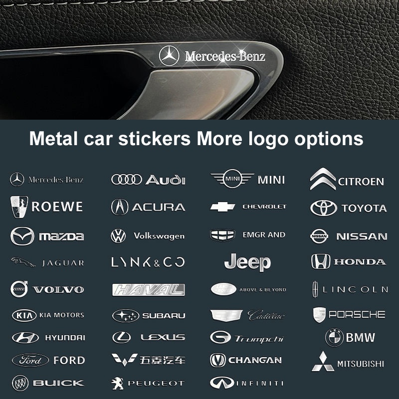 1PCS Car metal car stickers car logo decorative rear tail modified ...