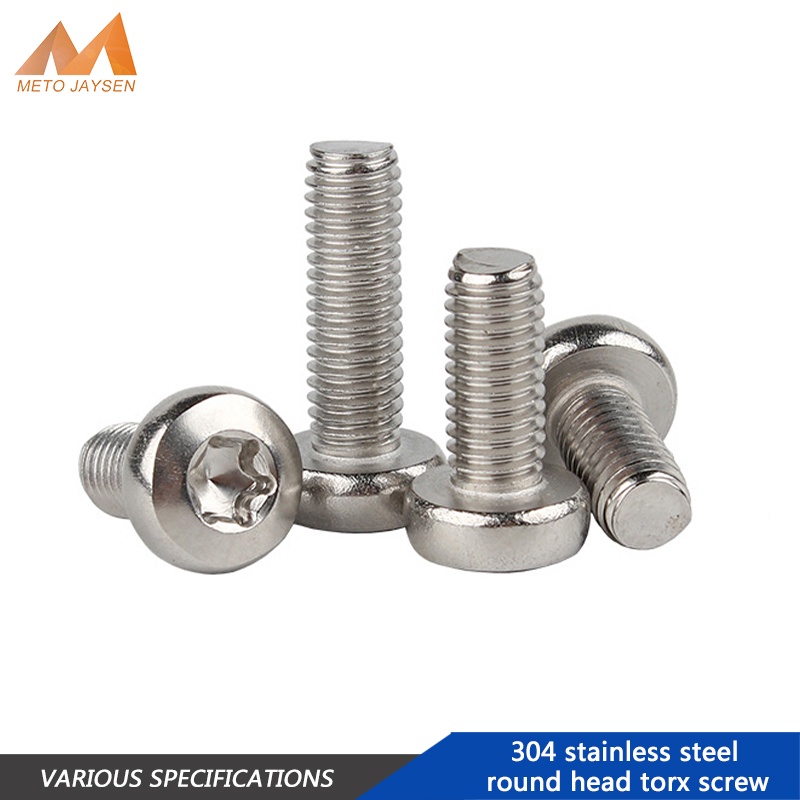 M2 M2.5 M3 M4 304 Stainless Steel Round Head Torx Screws Pan Head Bolts ...