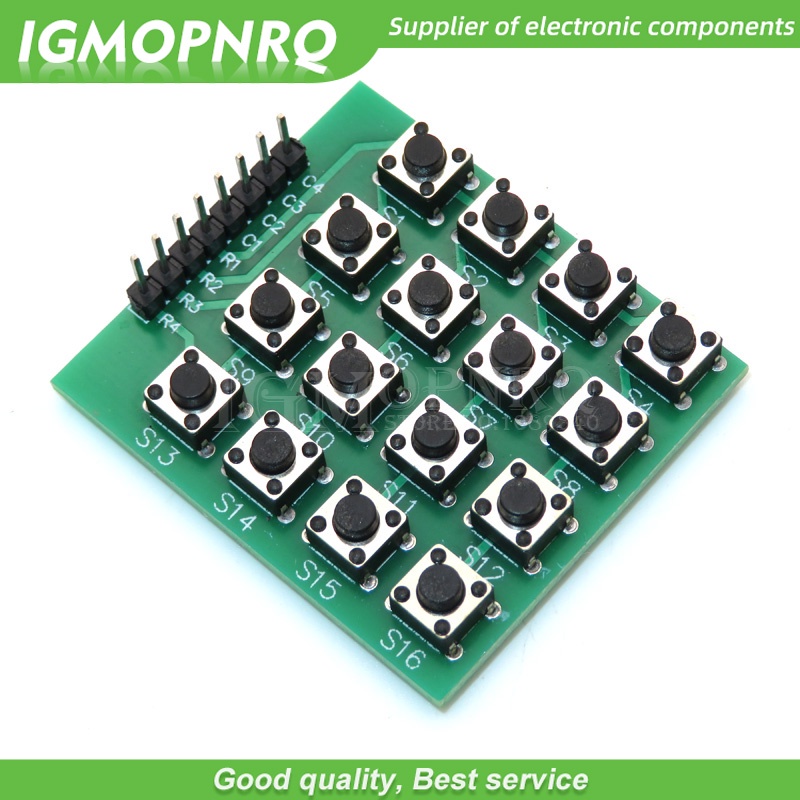 1PCS 16 Keypad Keyboard 4x4 4*4 Matrix Switch Module 16 Button Mcu for arduino Diy Kit 8pin 8 ...