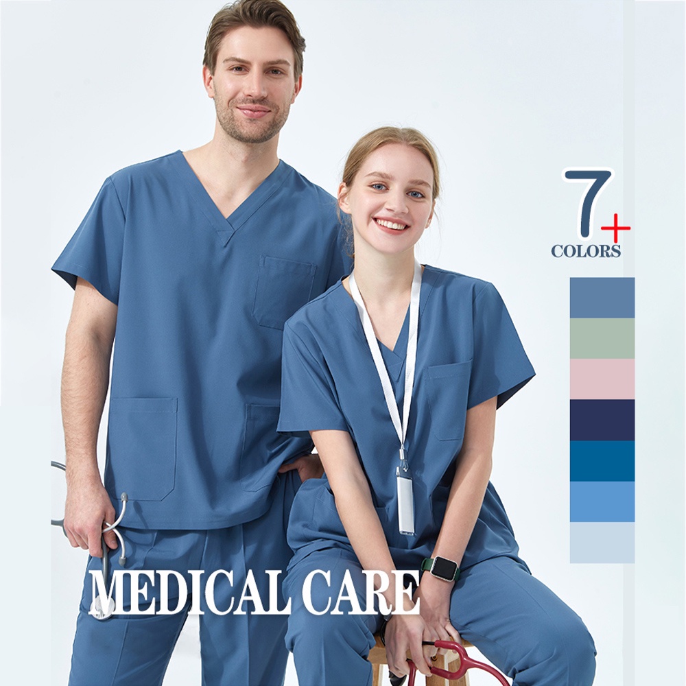 Quick-Dry Sport Medical Scrub Set Performance Stretcg and Comfortable ...