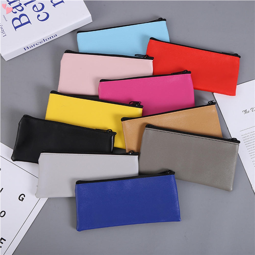 6 Colors Bank Deposit Money Bag Leatherette Securit Vinyl Zipper ...