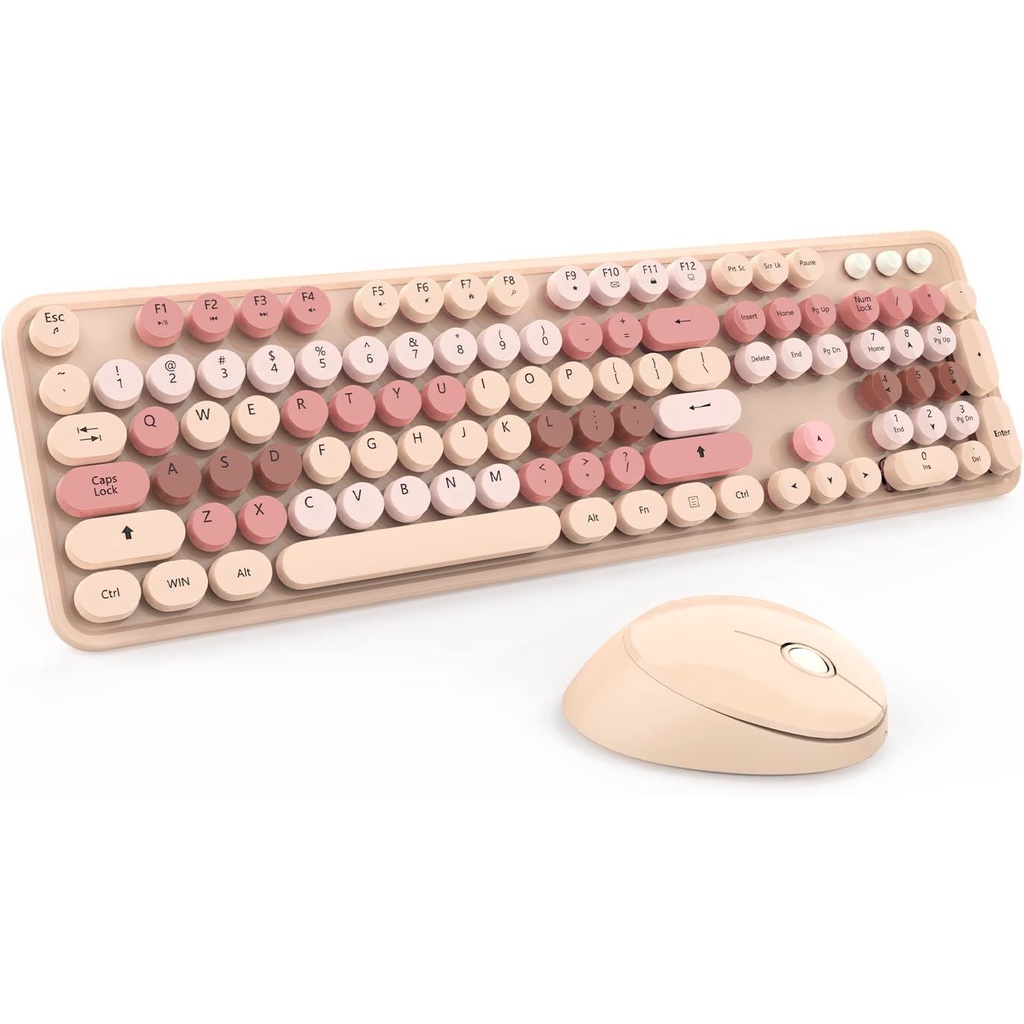 Mofii wireless keyboard and mouse combination, 2.4G USB multi color ...